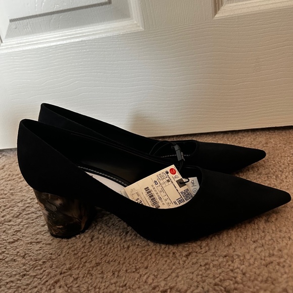 Zara | Shoes | Zara Statement Heel Pump | Poshmark